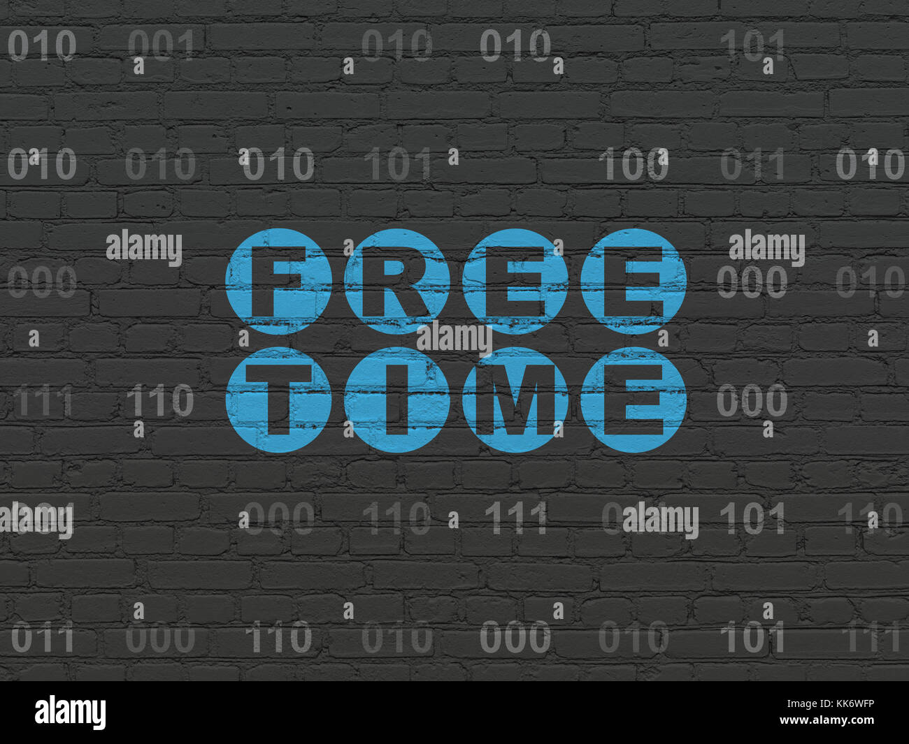 Time concept: Free Time on wall background Stock Photo - Alamy