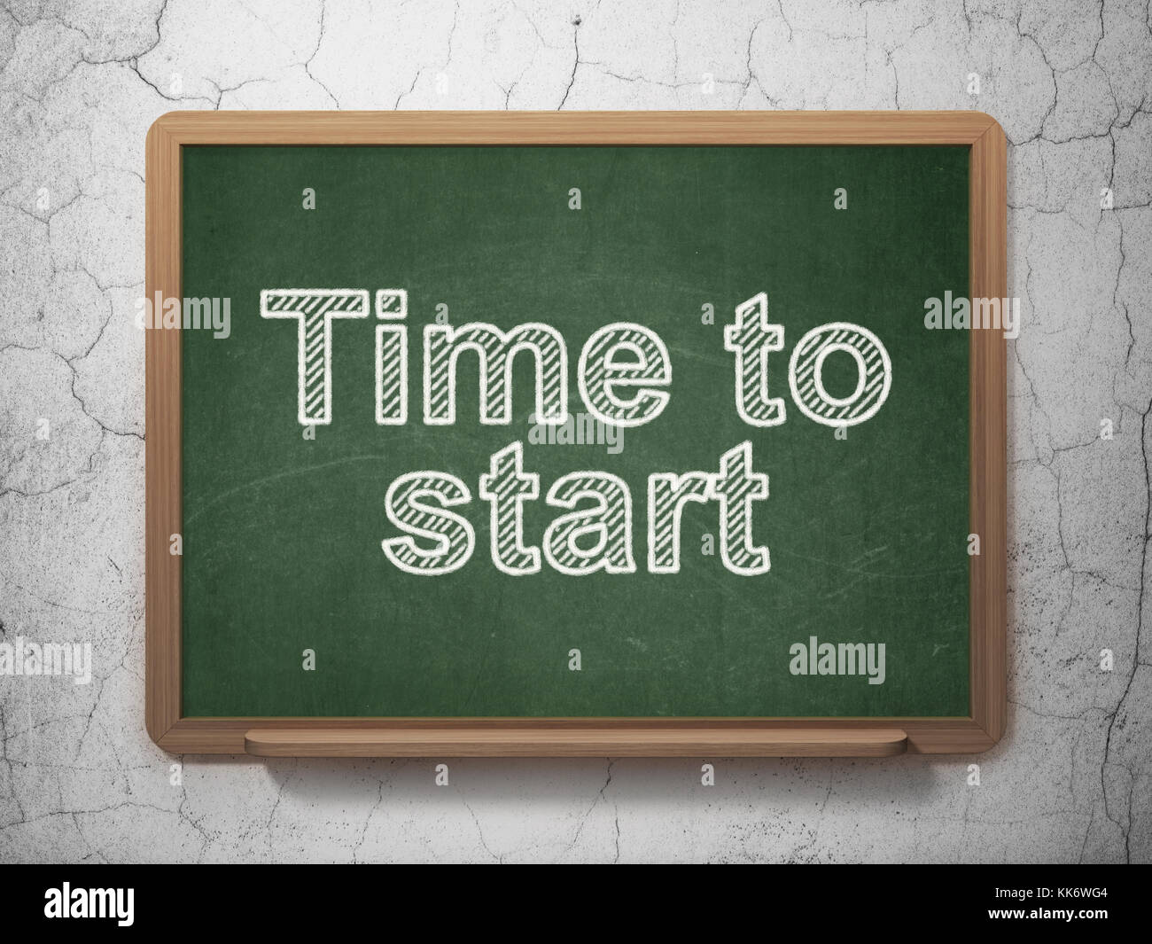 Timeline concept: Time to Start on chalkboard background Stock Photo ...