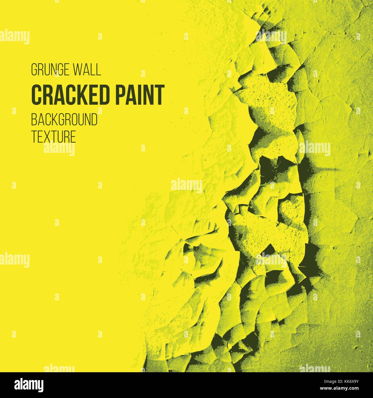 Cracked green paint Stock Vector Images - Alamy