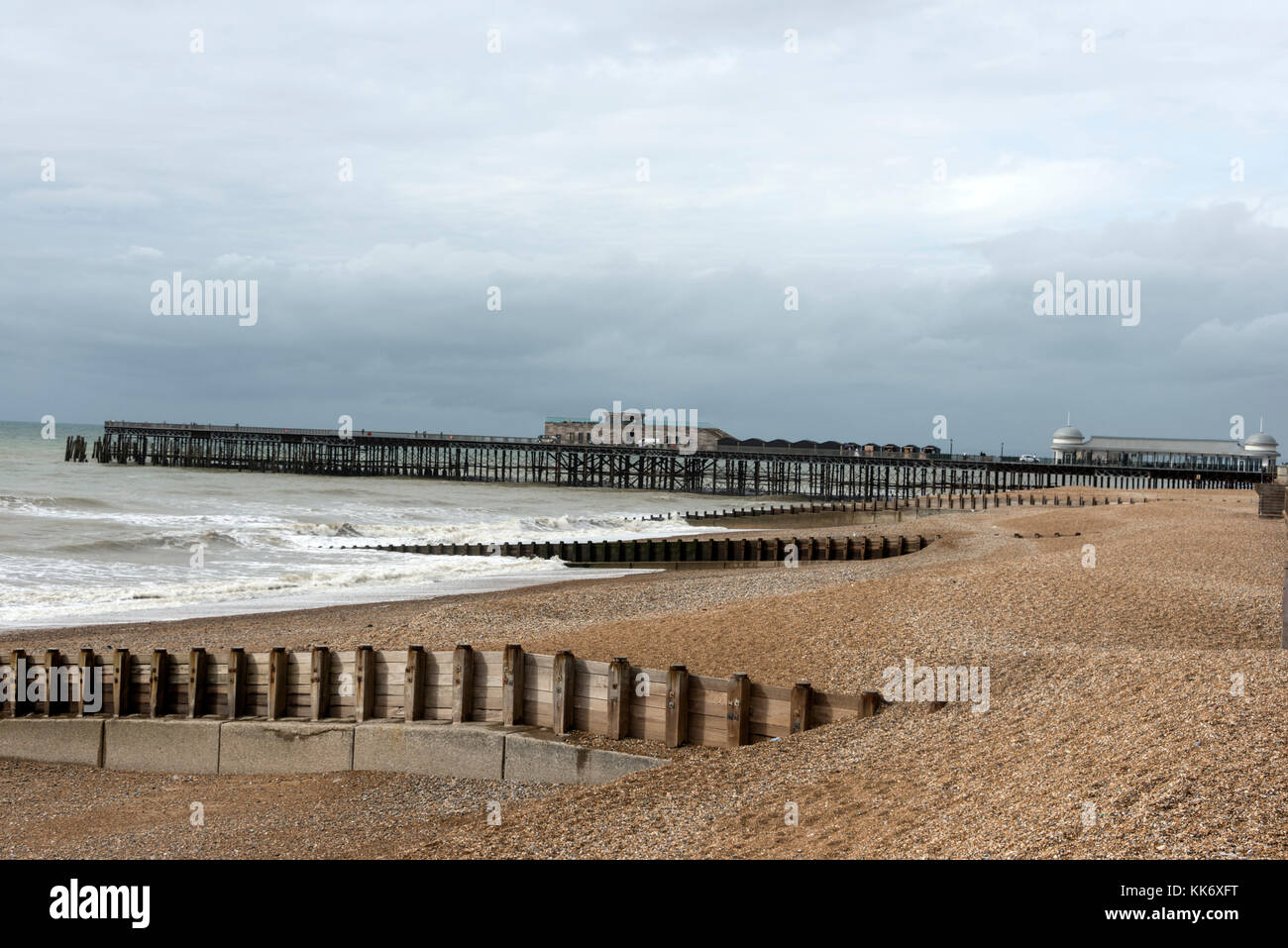 The new complete wooden structured Hastings Pier. It was opened in ...