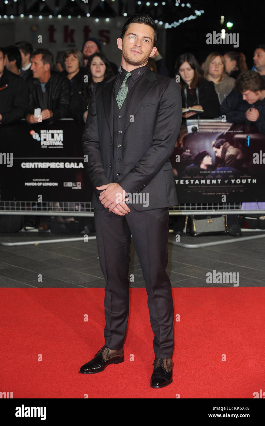 Jonathan Bailey attends the Gala screening of Testament Of Youth at ...