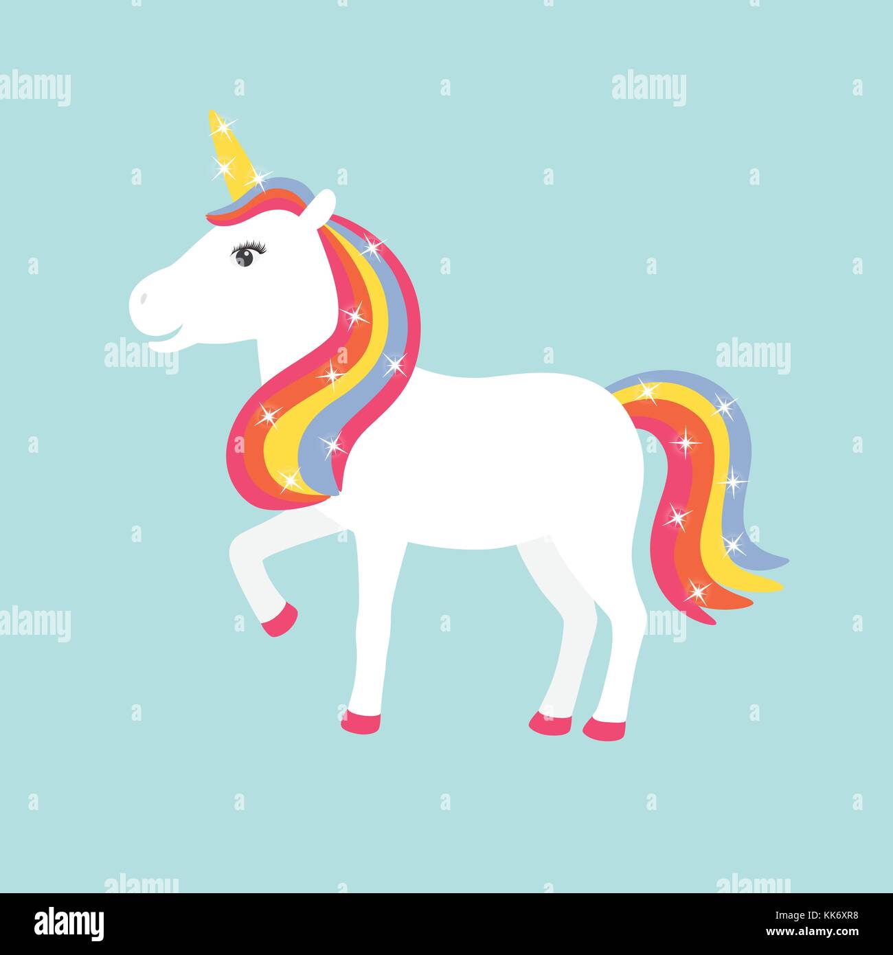 Unicorn vector poster Stock Vector Image & Art - Alamy
