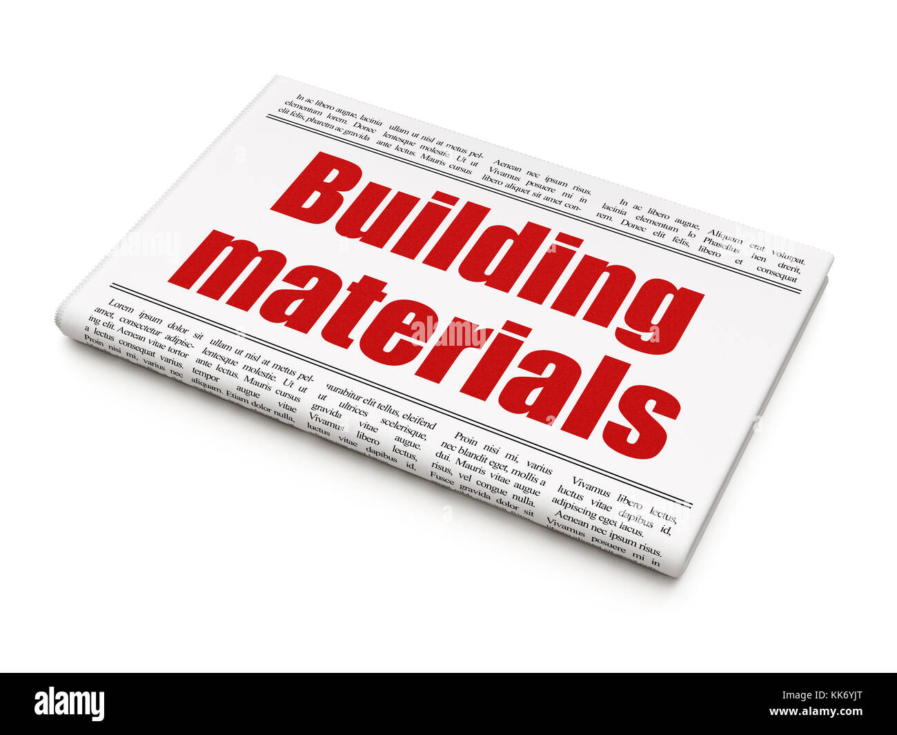 Construction concept newspaper headline building hi-res stock ...