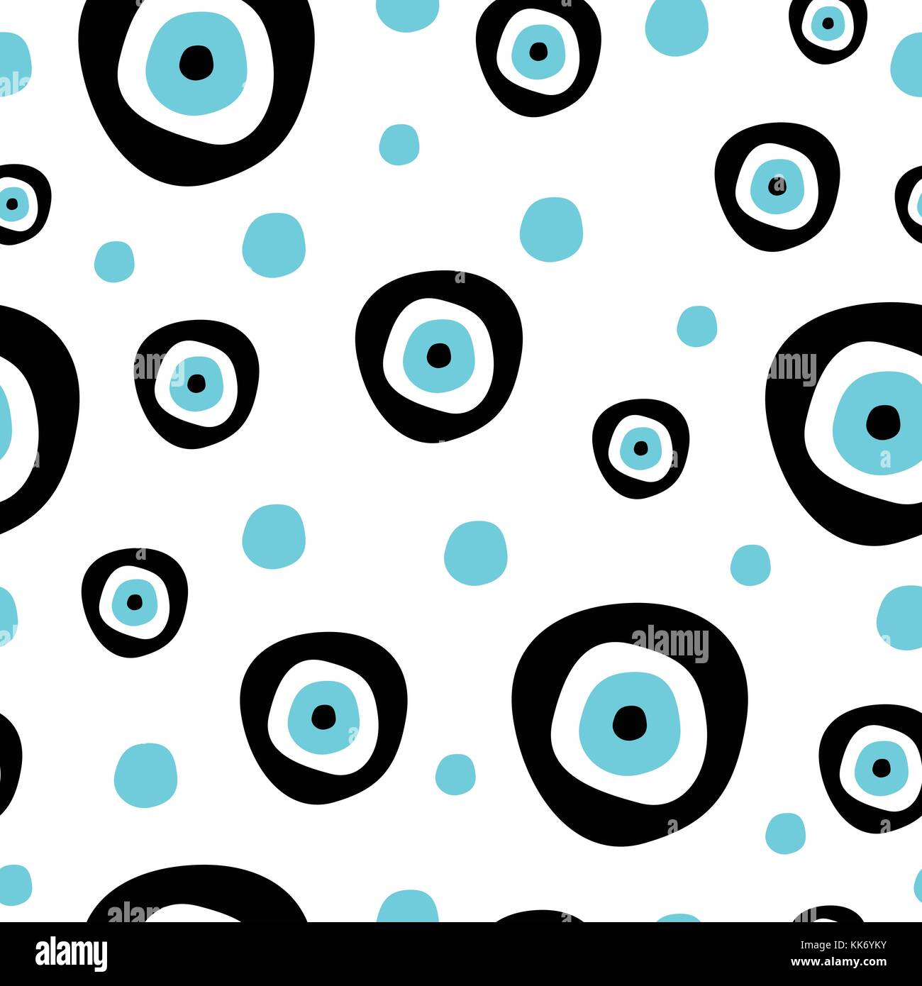 seamless pattern with evil eye - symbol of protection Stock Vector ...