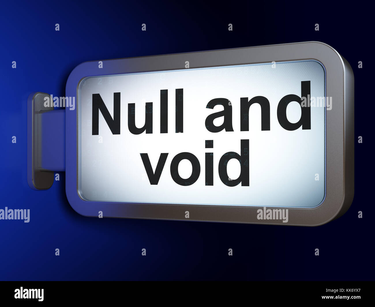 Law concept: Null And Void on billboard background Stock Photo - Alamy