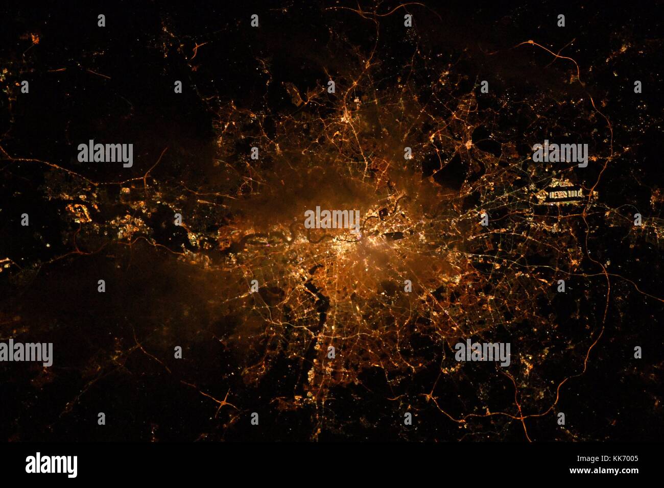 London At Night From Space 31 London Satellite Night Stock Photos,