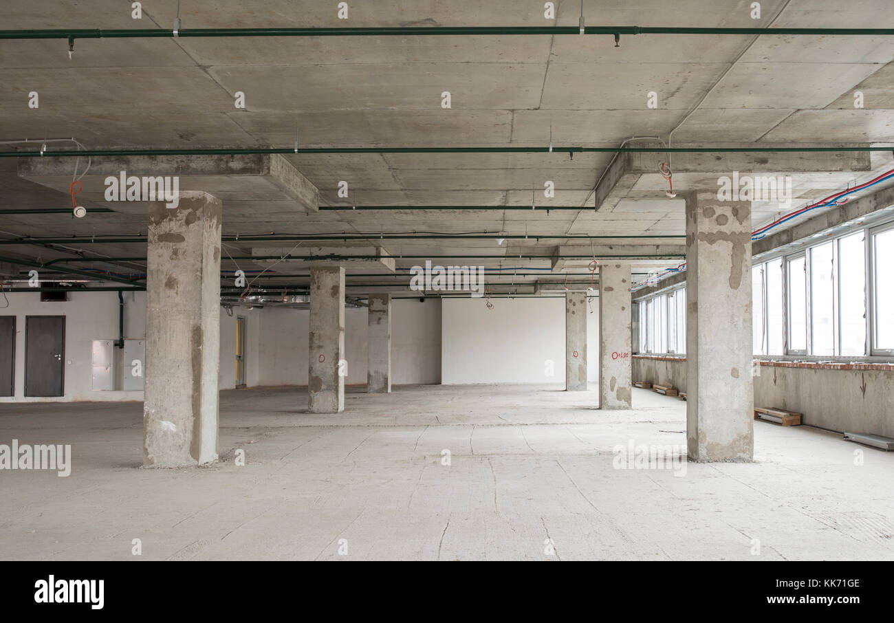 interior of business center under construction Stock Photo - Alamy