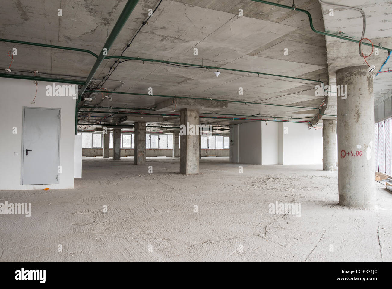 interior of business center under construction Stock Photo - Alamy
