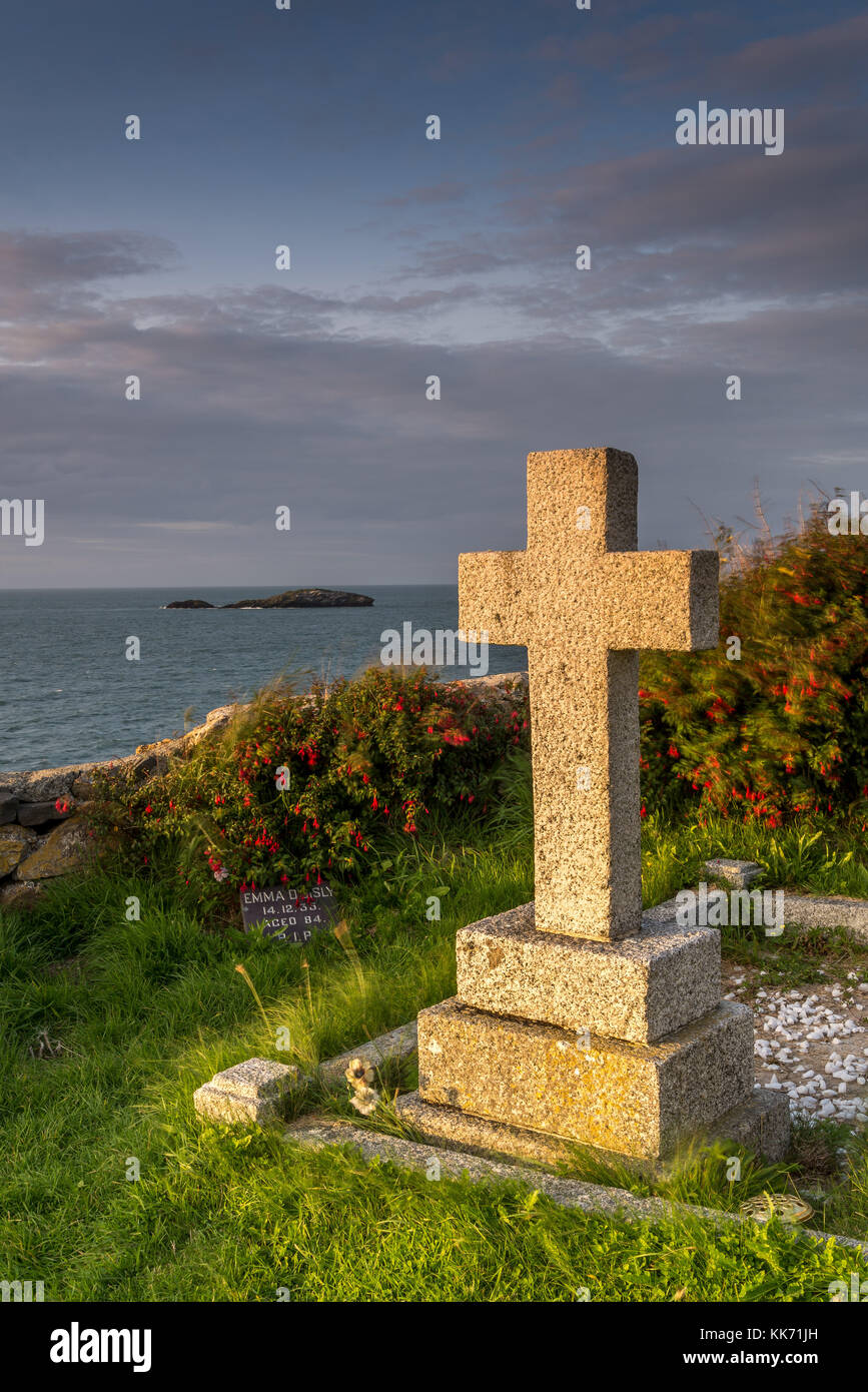 Llanbadrig Church; Cemaes; Anglesey; Wales; UK Stock Photo - Alamy