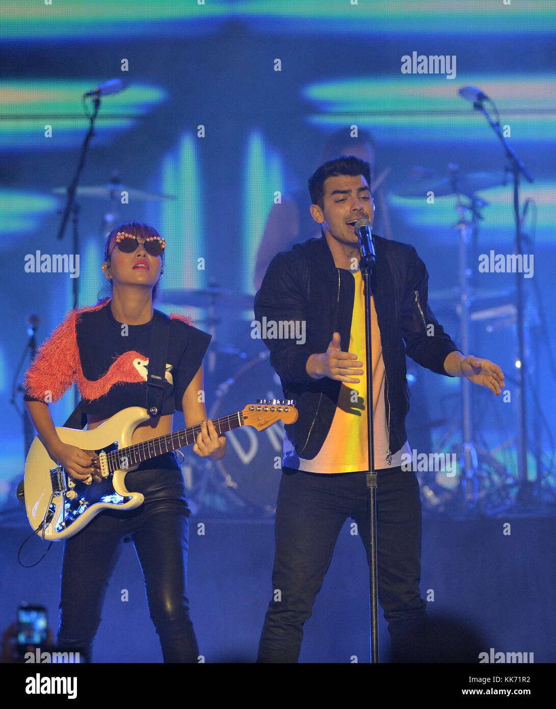 MIAMI BEACH, FL - MAY 21: Recording artist Joe Jonas of DNCE performs ...