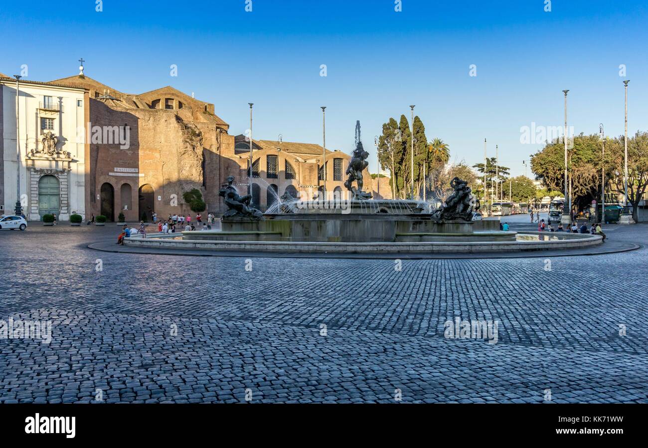 Piazza della Repubblica, Rome, Italy Stock Photo - Alamy