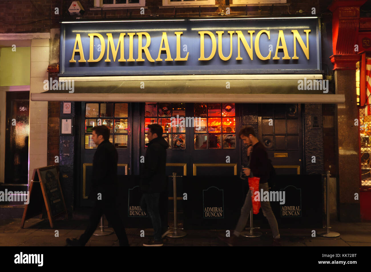 Admiral Duncan pub on Old Compton Road in Soho, London, England Stock ...