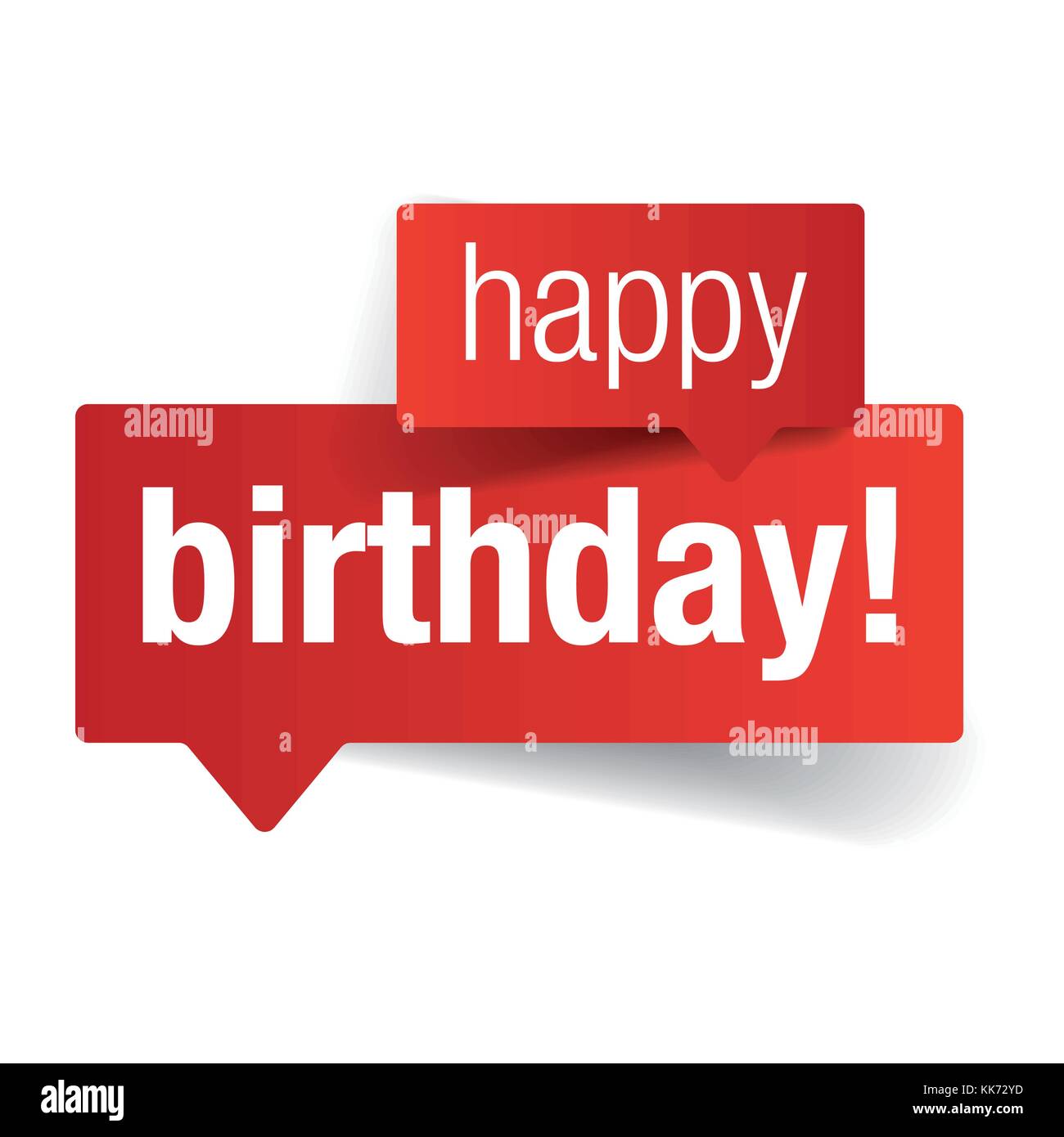 Happy birthday typography poster Stock Vector Images - Alamy