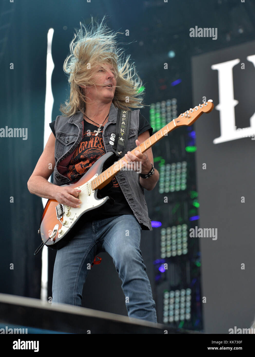 FORT LAUDERDALE, FL - APRIL 16: Mark Matejka of Lynyrd Skynyrd performs ...