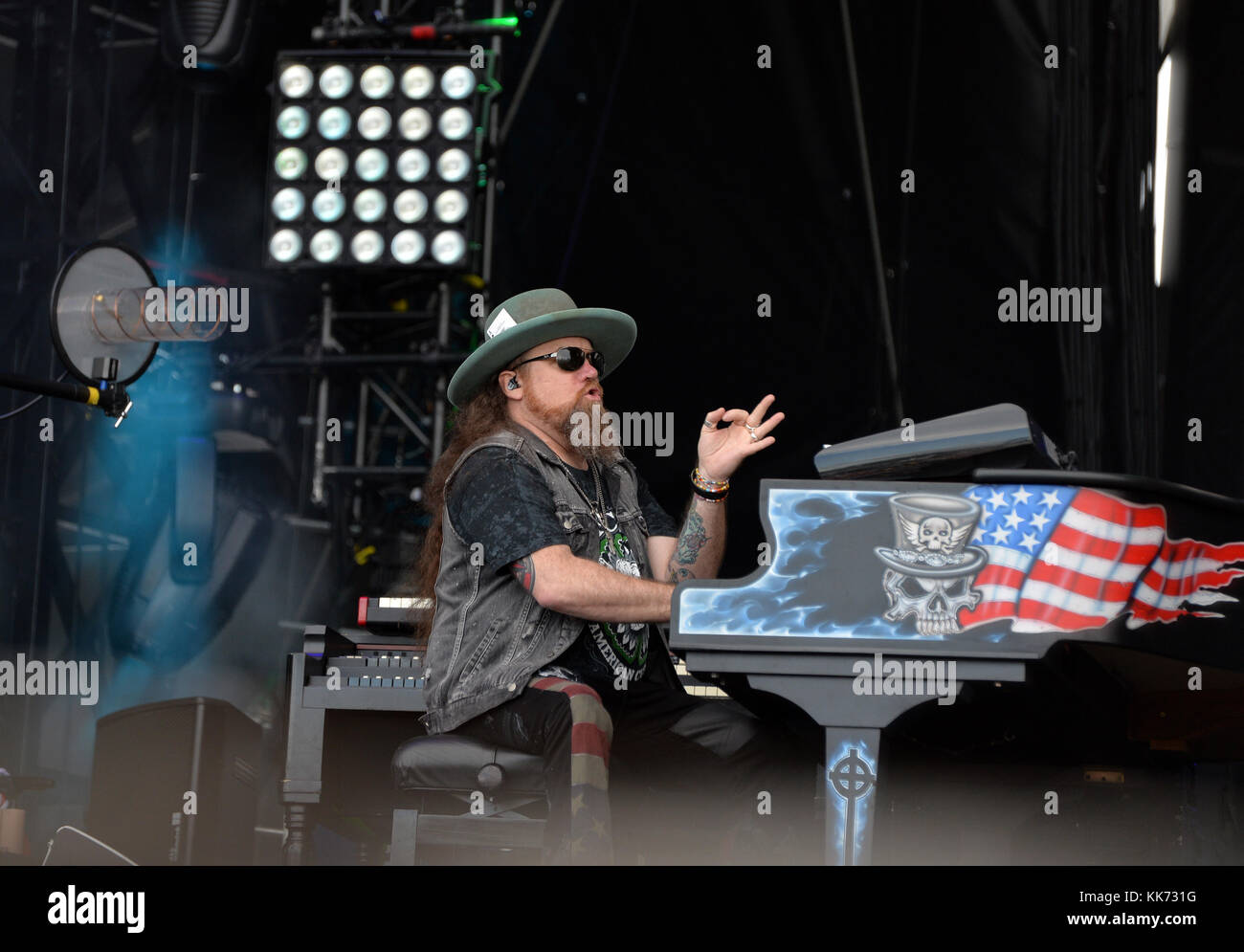 FORT LAUDERDALE, FL - APRIL 16: Peter Keys of Lynyrd Skynyrd performs ...