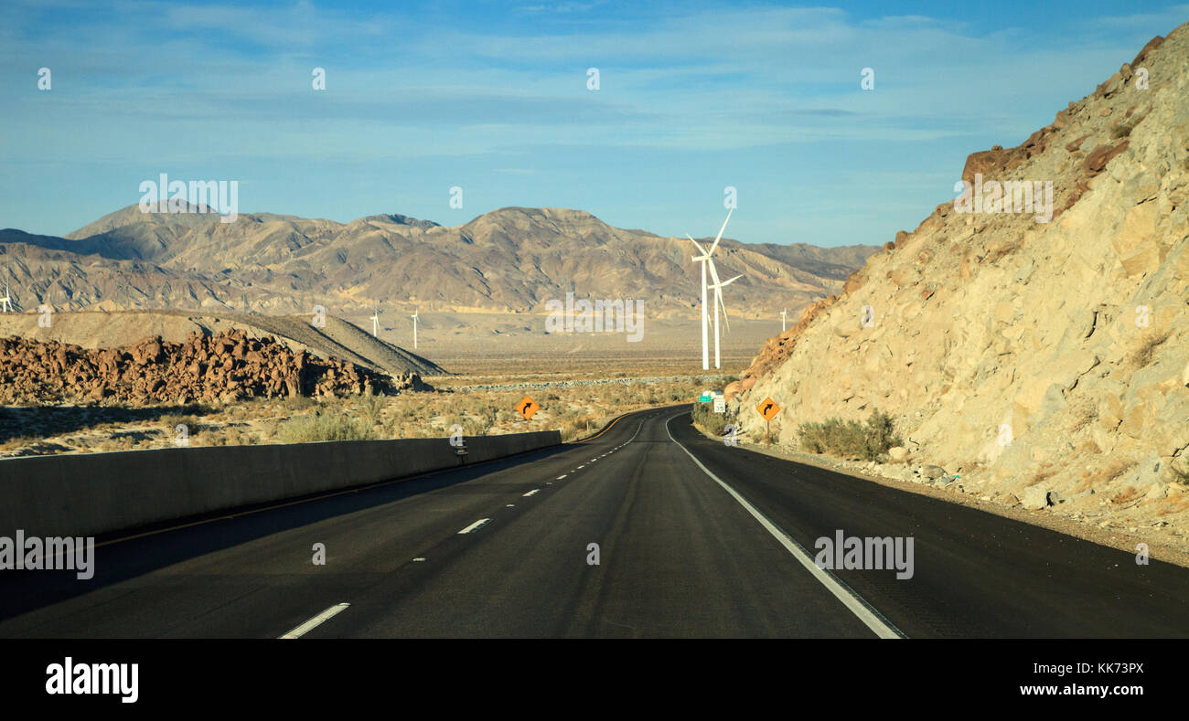 Along the Interstate 8 east on the boarder of California and Mexico ...