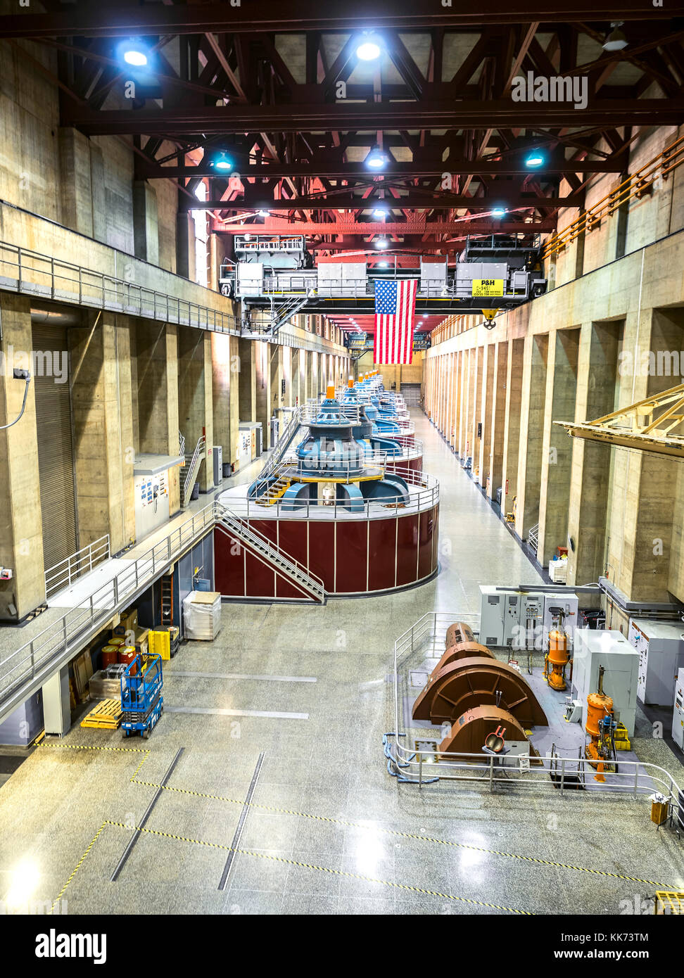 Hoover Dam power plant, underground turbines August 10th, 2017 ...