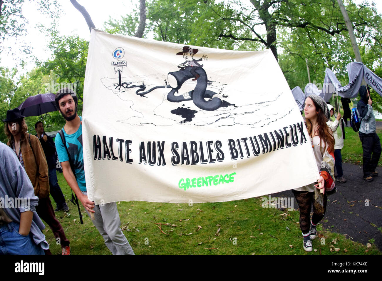 Montreal,Canada, 9 September,2014.Protest march against world climate ...