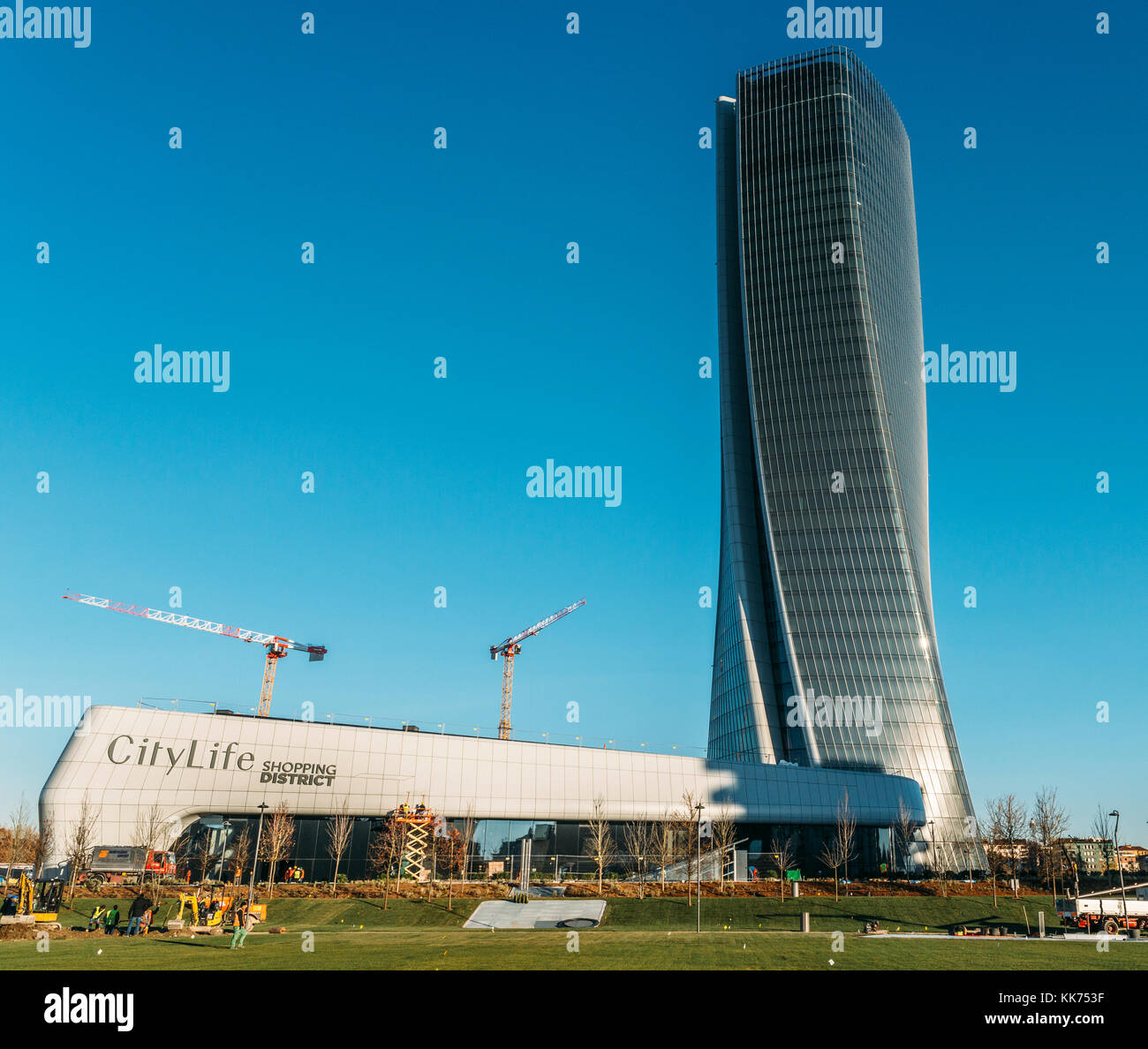 Milan hadid tower hi-res stock photography and images - Alamy
