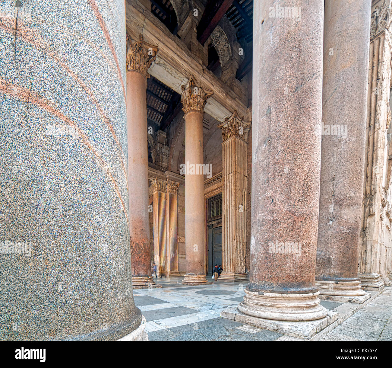 imposing columns of an ancient temple Stock Photo - Alamy