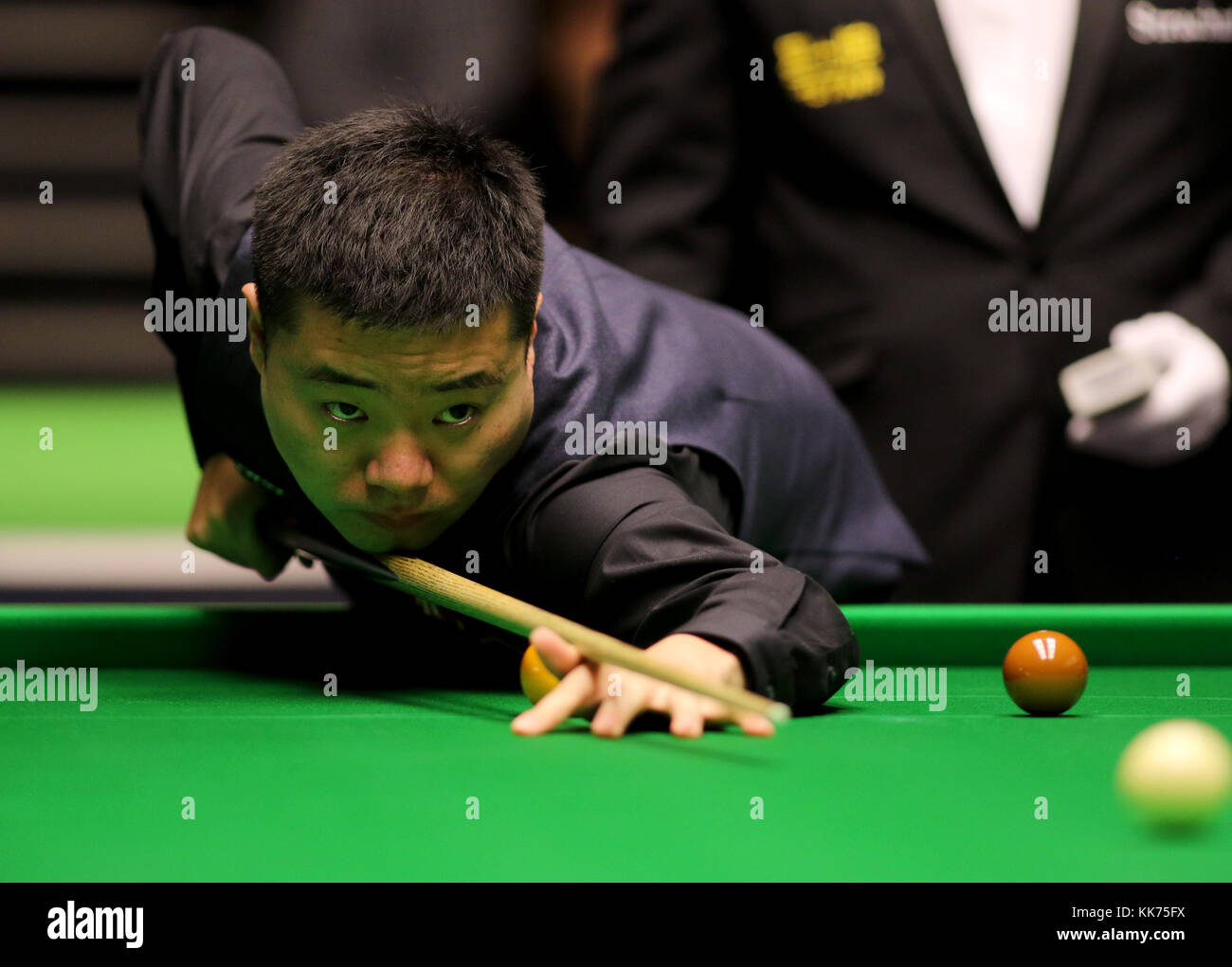 Ding Junhui on day one of the 2017 Betway UK Champions at the York ...