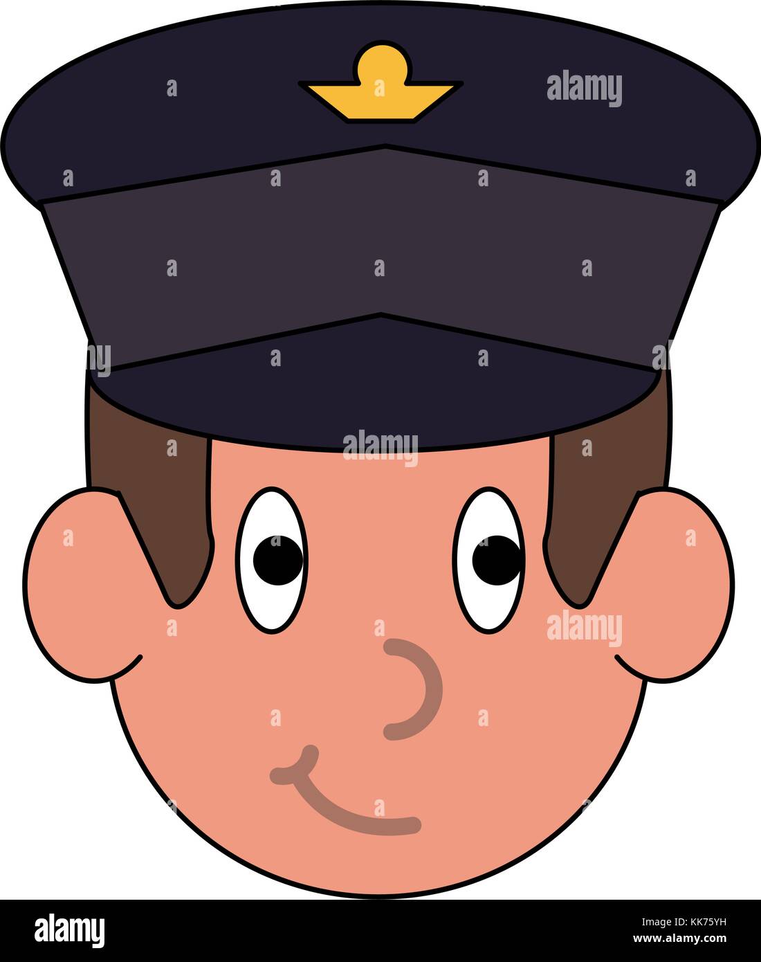 Commercial pilot avatar cartoon Stock Vector Image & Art - Alamy