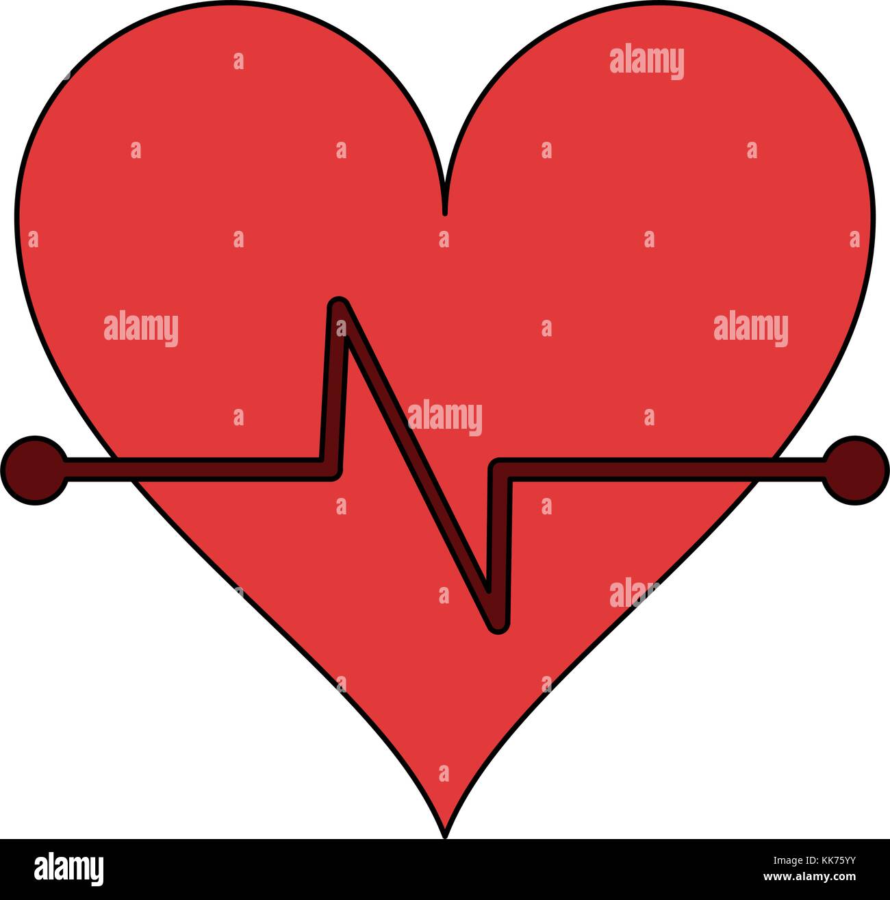 Heartbeat medical symbol Stock Vector Image & Art - Alamy