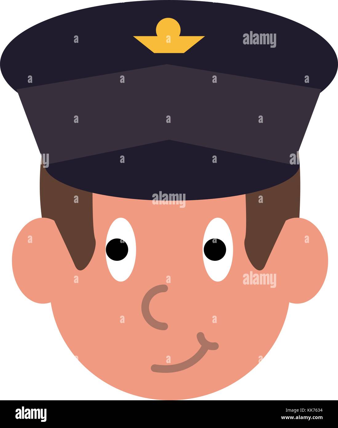 Commercial pilot avatar cartoon Stock Vector Image & Art - Alamy