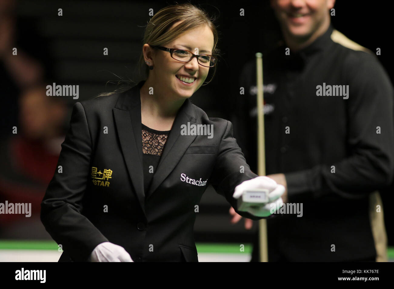 Referee Desislava Bozhilova on day one of the 2017 Betway UK Champions ...