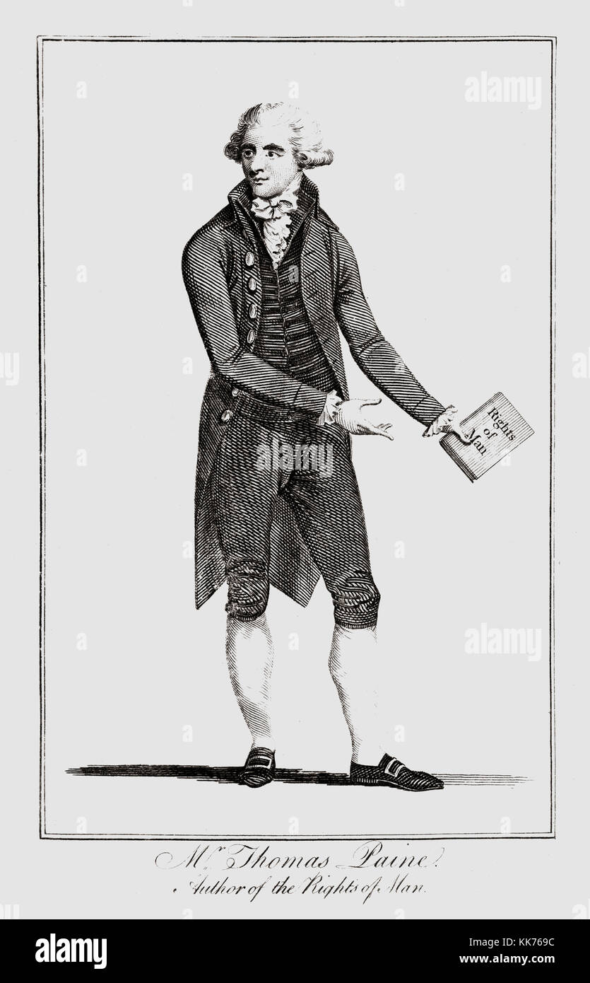 Thomas Paine, 1737-1809. English-born American writer and political ...