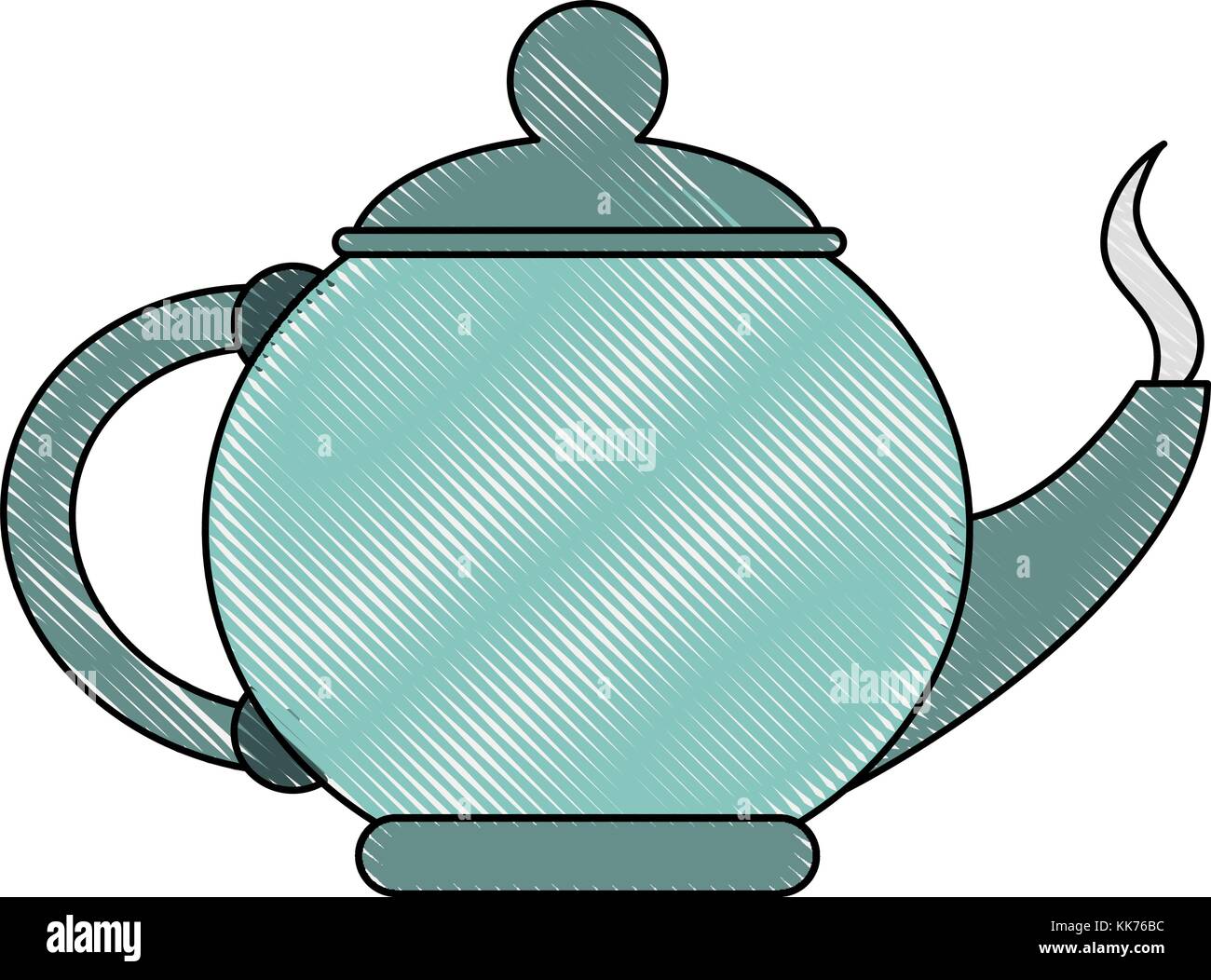 Porcelain kettle isolated Stock Vector Image & Art - Alamy