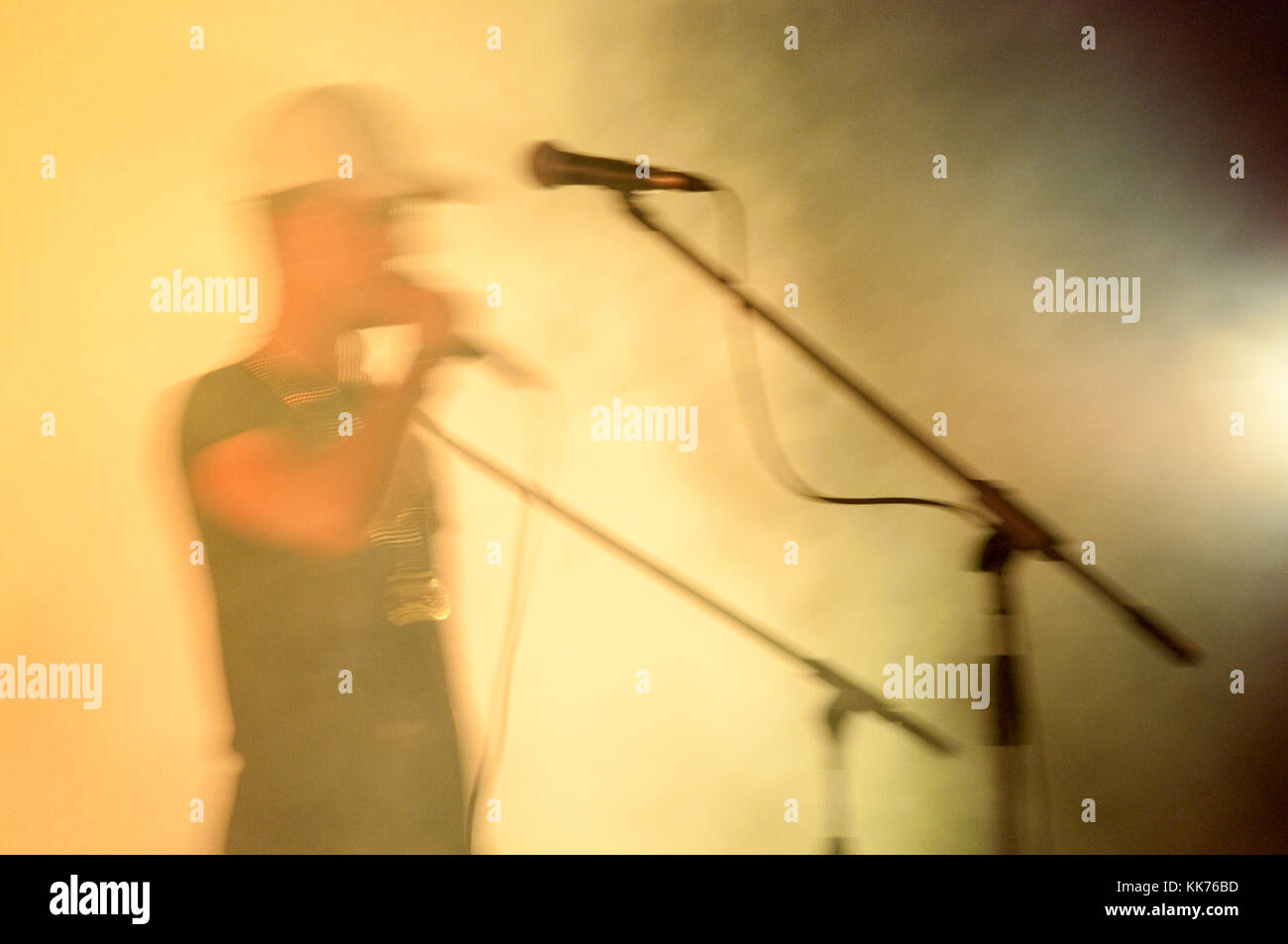 Rapper Performing Live in Concert Stock Photo - Alamy