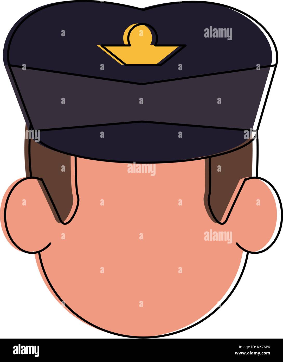 Commercial pilot avatar cartoon Stock Vector Image & Art - Alamy