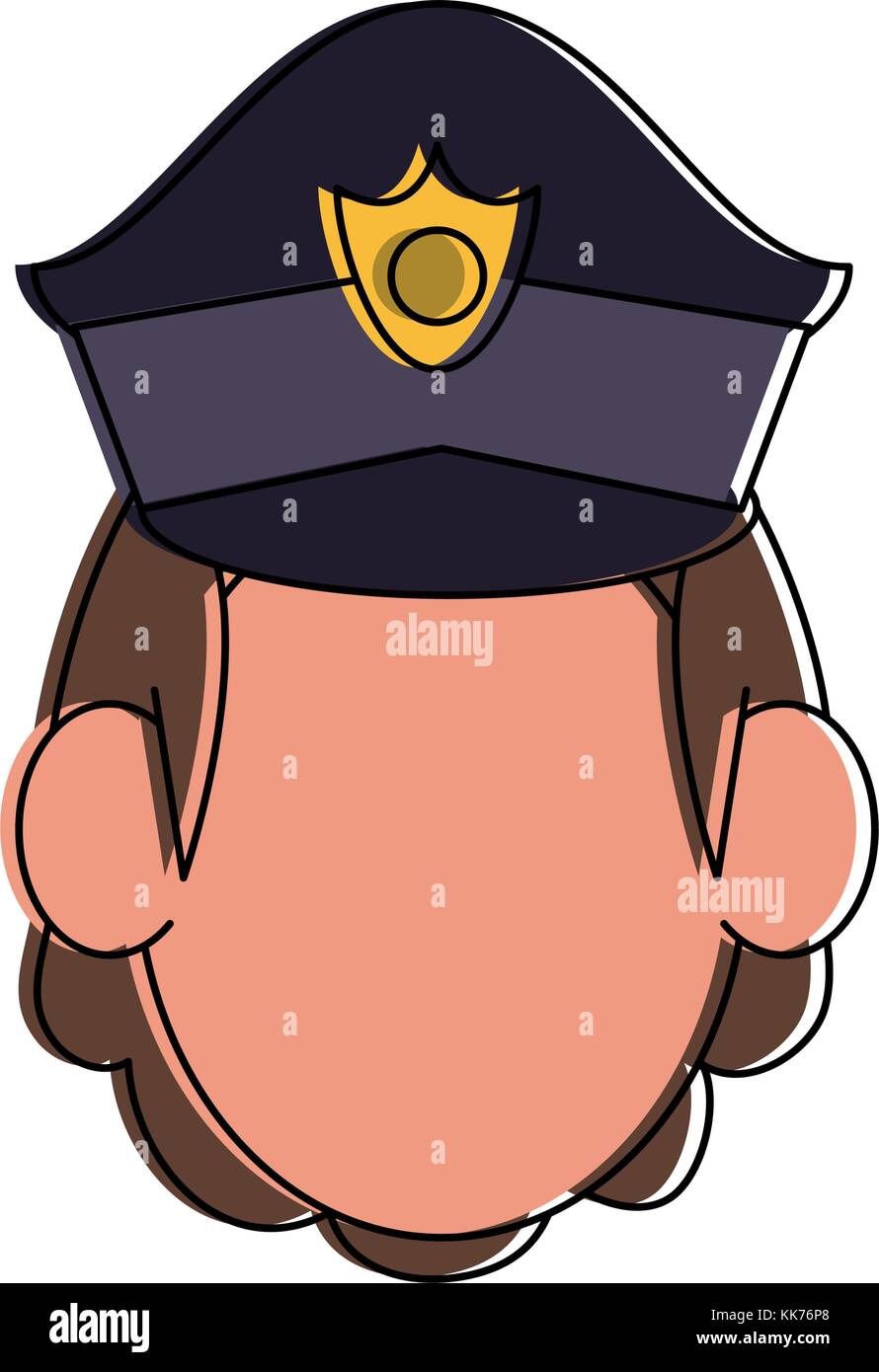 Woman police avatar cartoon Stock Vector Image & Art - Alamy
