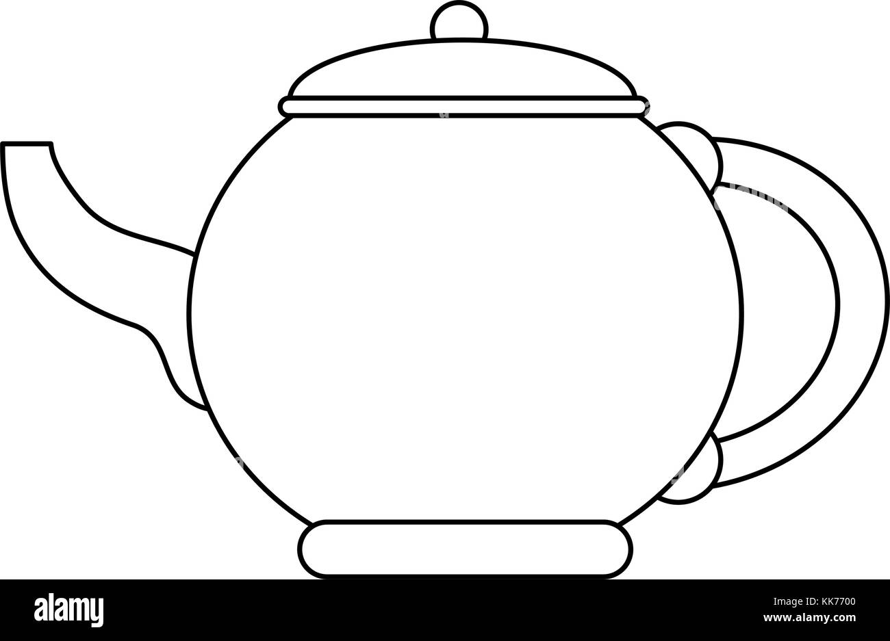 Coffee time tea kettle Black and White Stock Photos & Images - Alamy