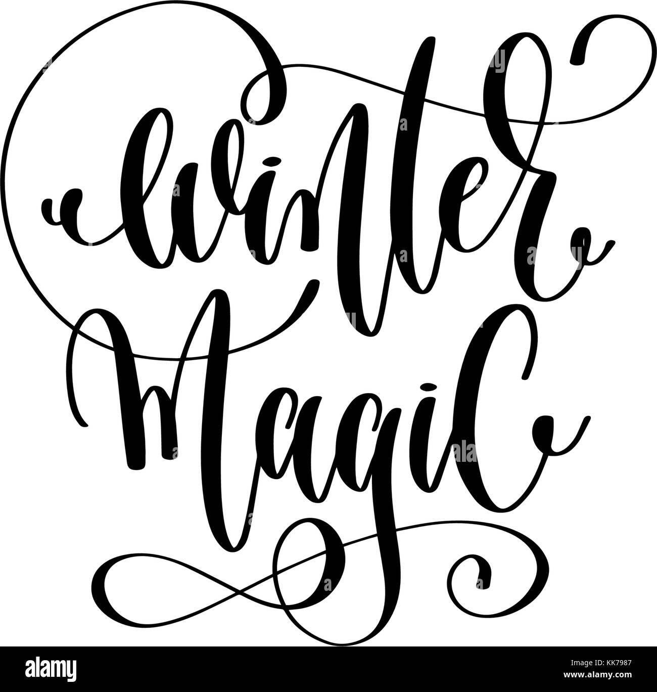 Magic inscription Black and White Stock Photos & Images - Alamy