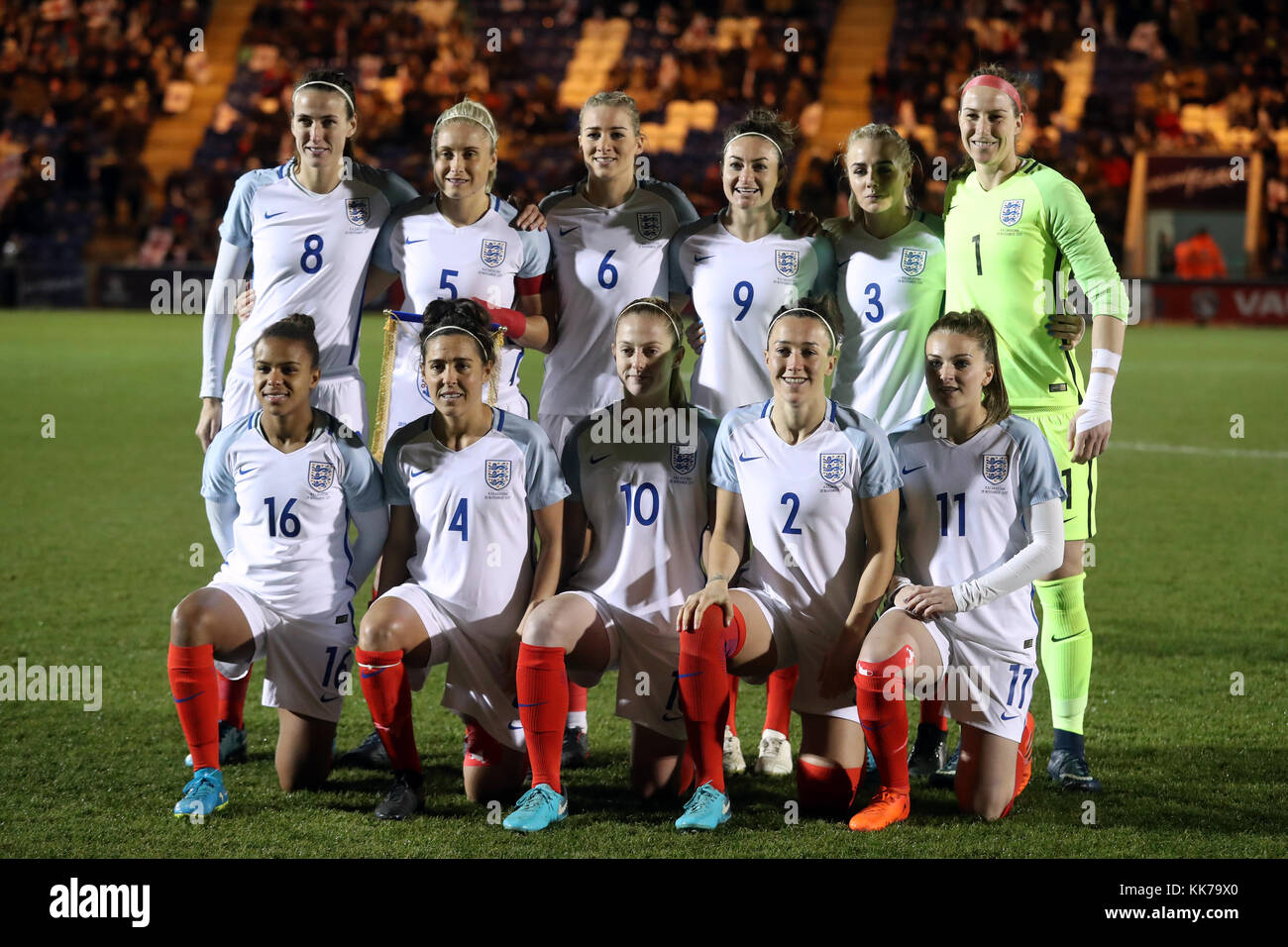 England Team Group/ (Top Row L - R) England's Jill Scott, Steph ...