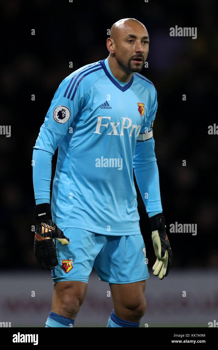 Watford goalkeeper Heurelho Gomes Stock Photo - Alamy