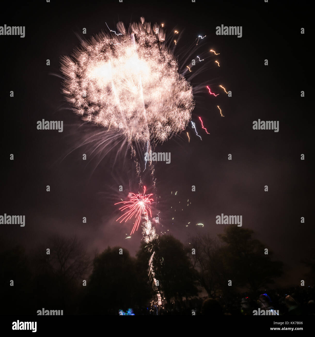 Buile Hill Fireworks 2017 Stock Photo - Alamy