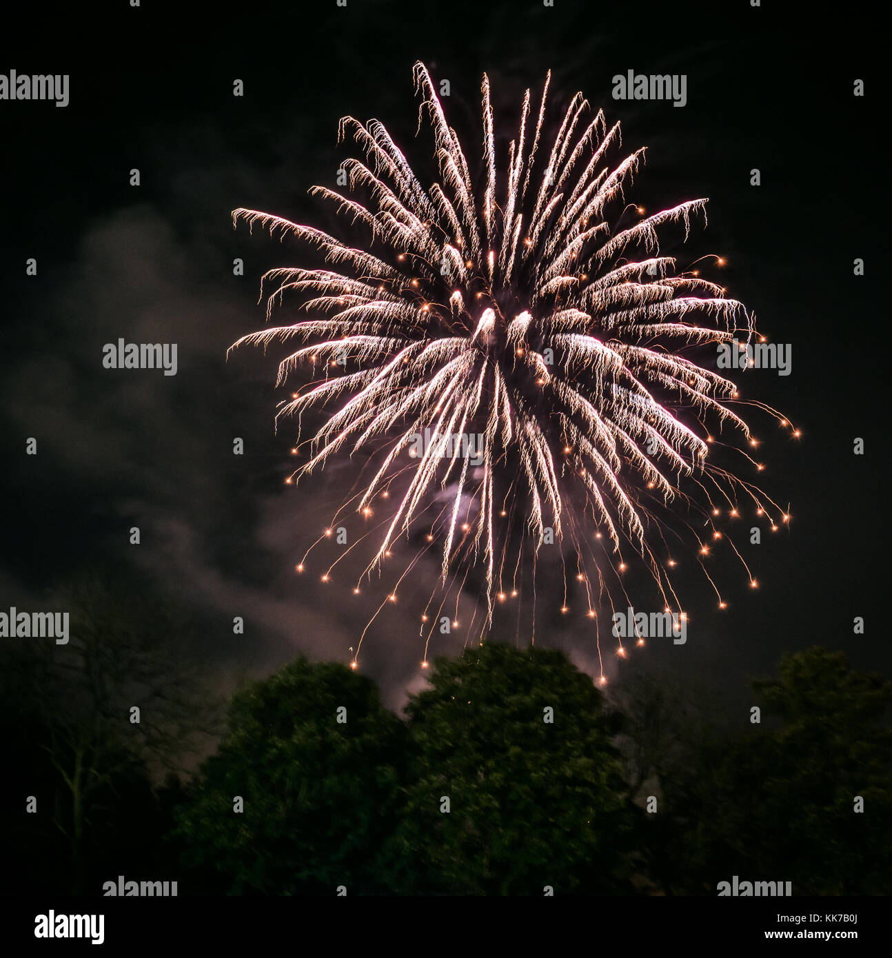 Buile Hill Fireworks 2017 Stock Photo - Alamy