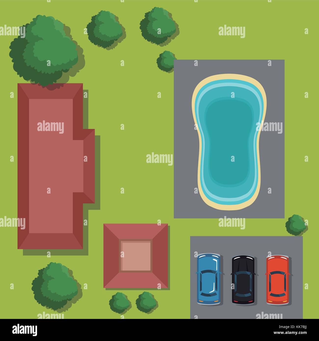 Urban top view cartoon Stock Vector Image & Art - Alamy