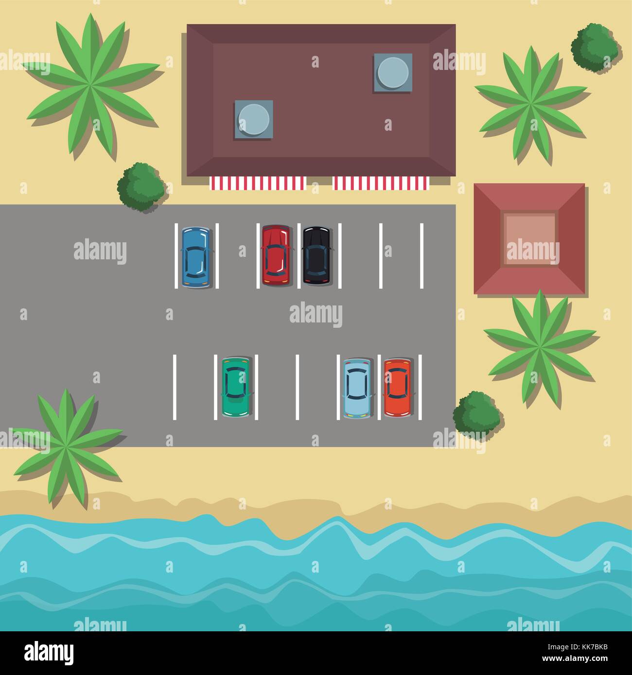 Urban top view cartoon Stock Vector Image & Art - Alamy