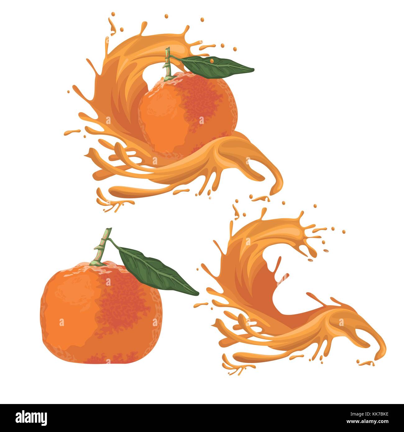 Orange fruit splash Stock Vector Image & Art - Alamy