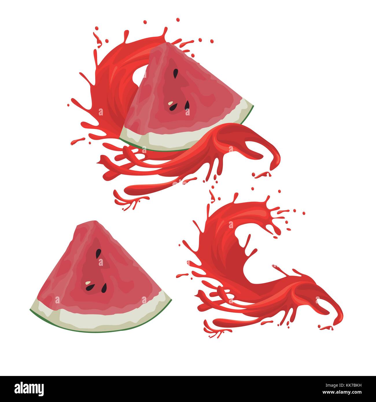Watermelon fruit splash Stock Vector Image & Art - Alamy