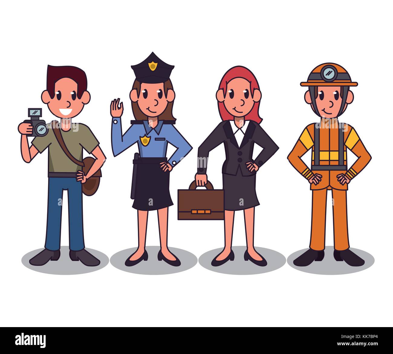 People workers cartoon Stock Vector Image & Art - Alamy