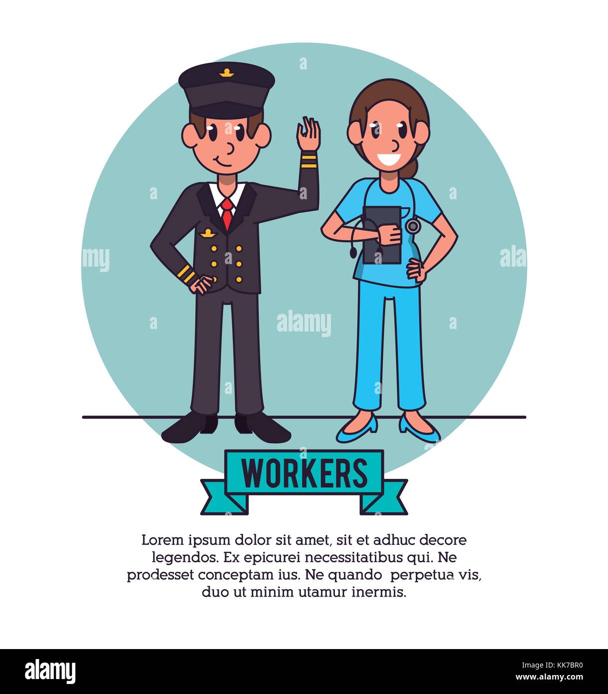 Workers infographic cartoon Stock Vector Image & Art - Alamy