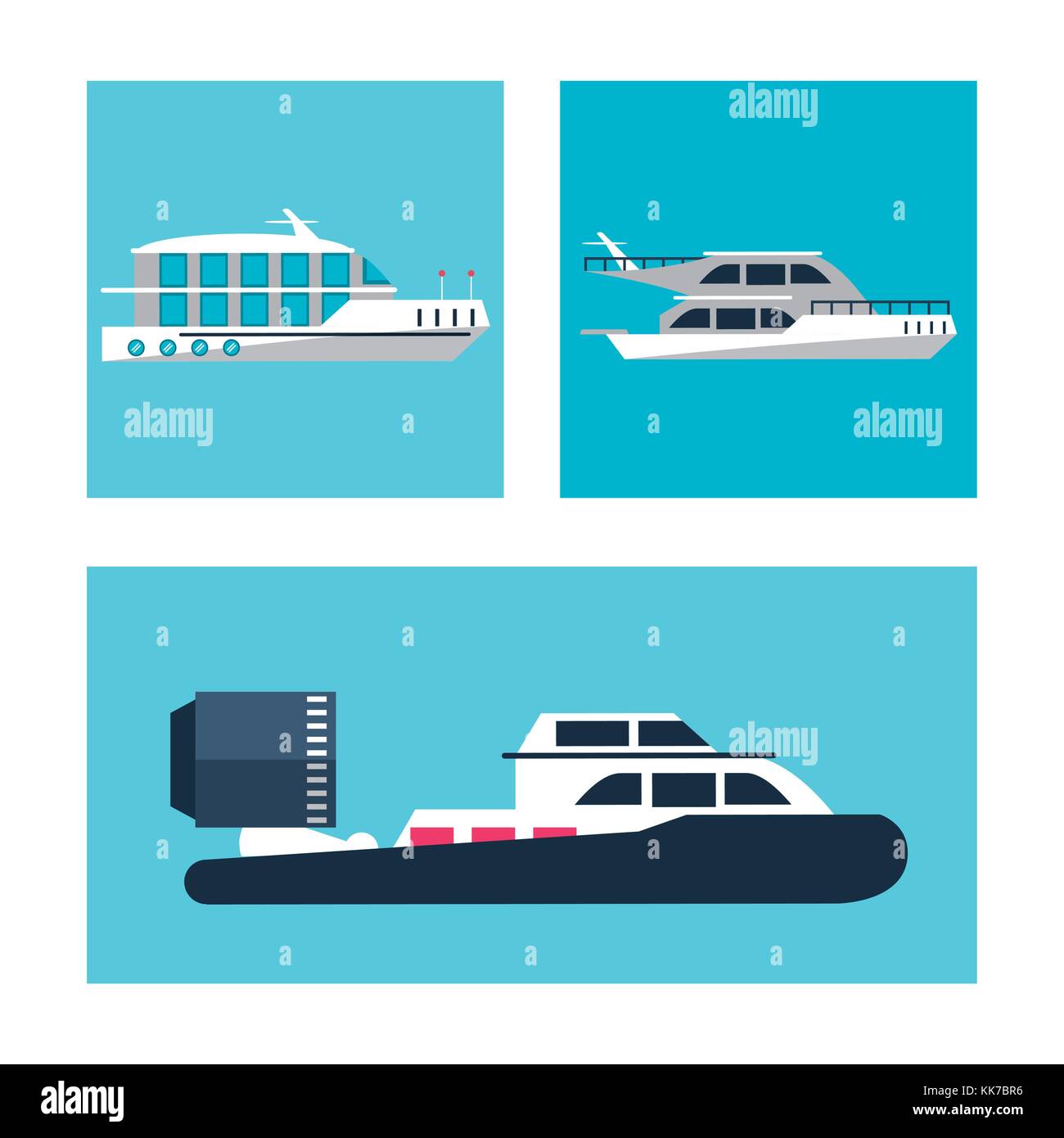 Ships icons set Stock Vector Image & Art - Alamy