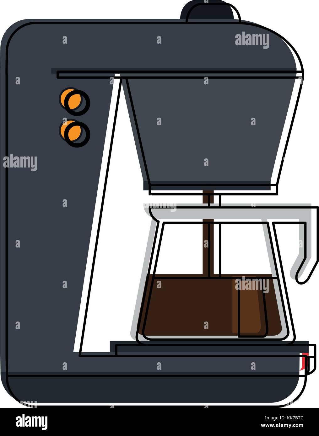 Coffee maker isolated Stock Vector Image & Art - Alamy