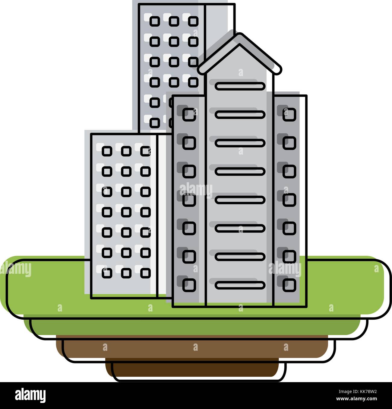 City buildings symbol Stock Vector Image & Art - Alamy