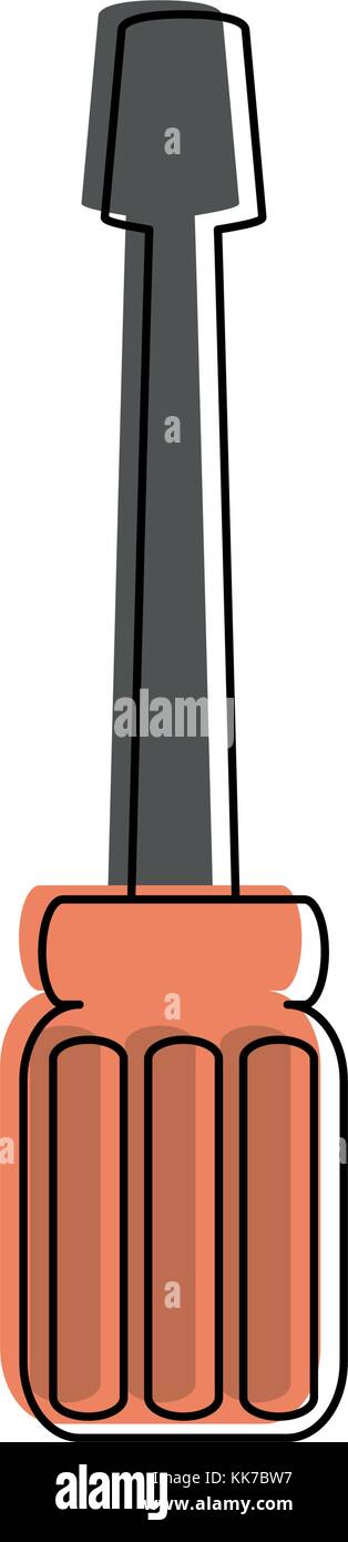 Screwdriver construction tool Stock Vector Image & Art - Alamy